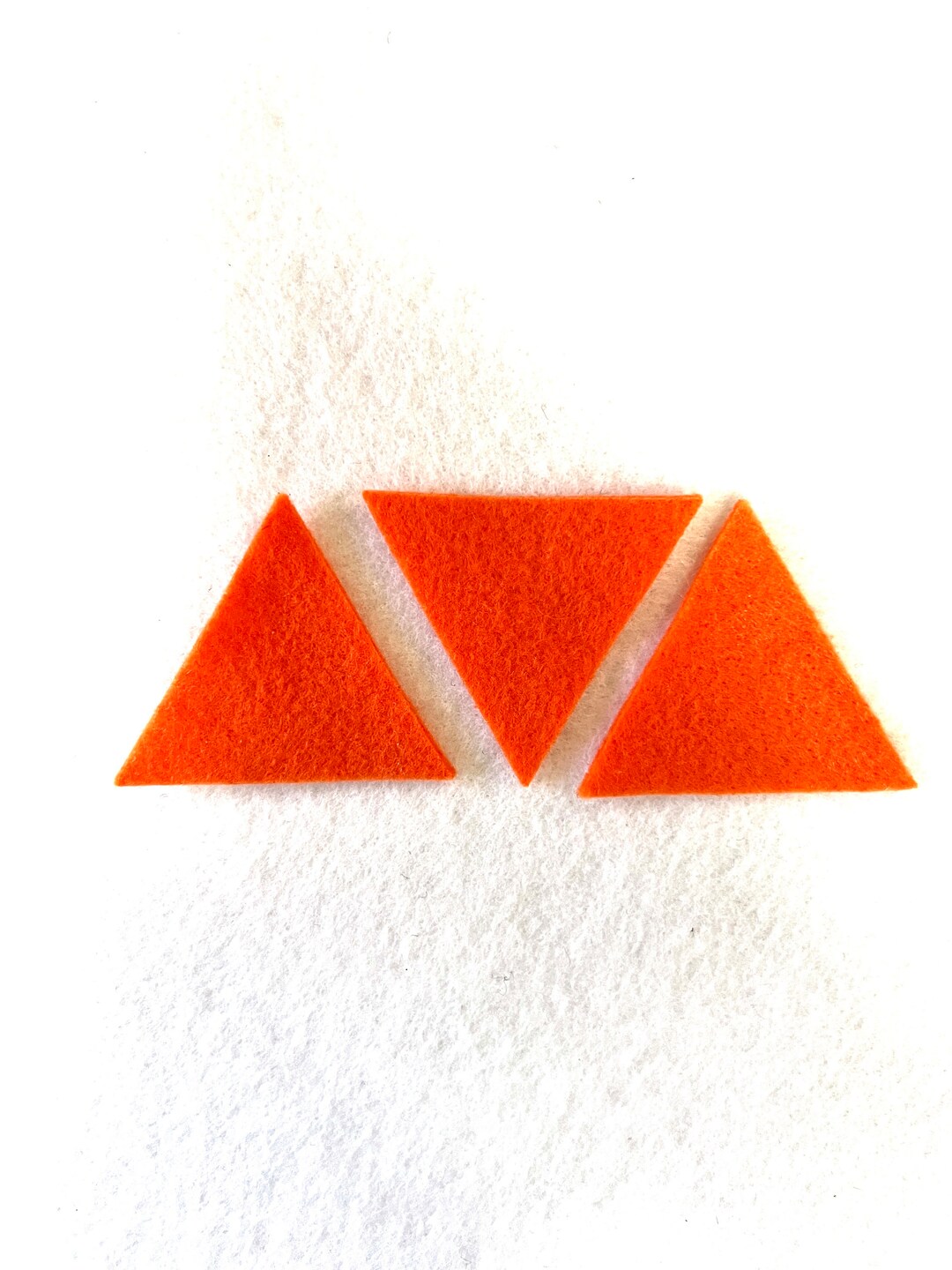 50 Felt Triangles, 1.75" Tall Die Cut Felt Triangles, Choose Your ...