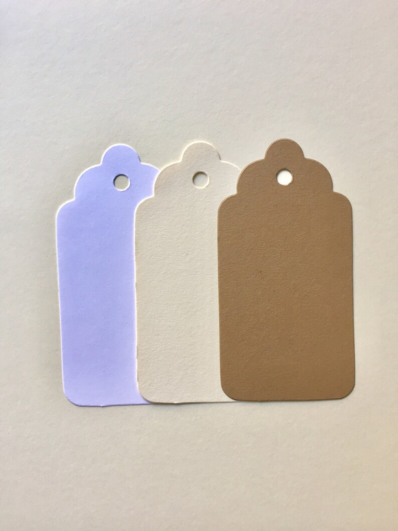 50 Extra Large Scalloped Tags 4.5 Inches X 2.25 Inches Tags, Sizzix ...