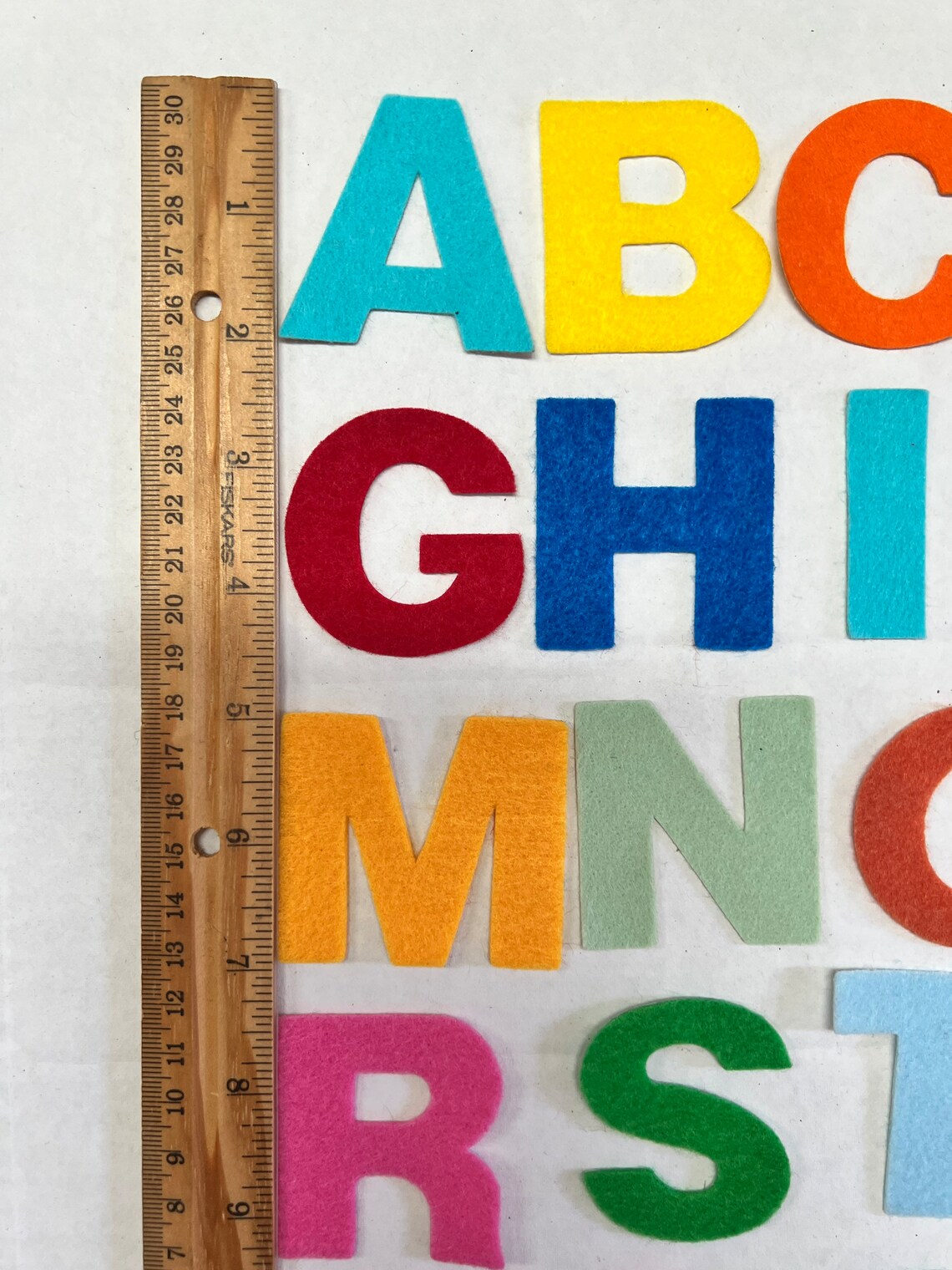 2 Inch Letters, Iron On, No Sew Felt, 2" Upper Case Letters or Numbers ...