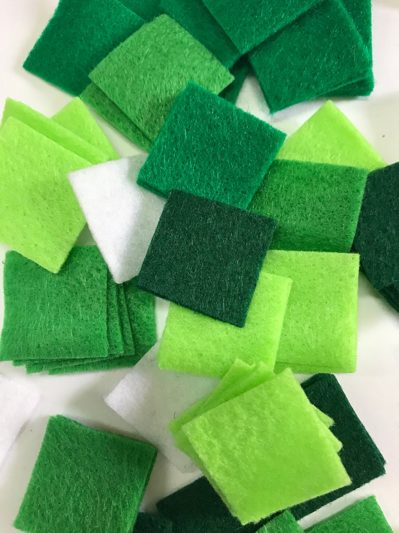 Felt Squares 1 1.5 2 2.5 Squares - Etsy