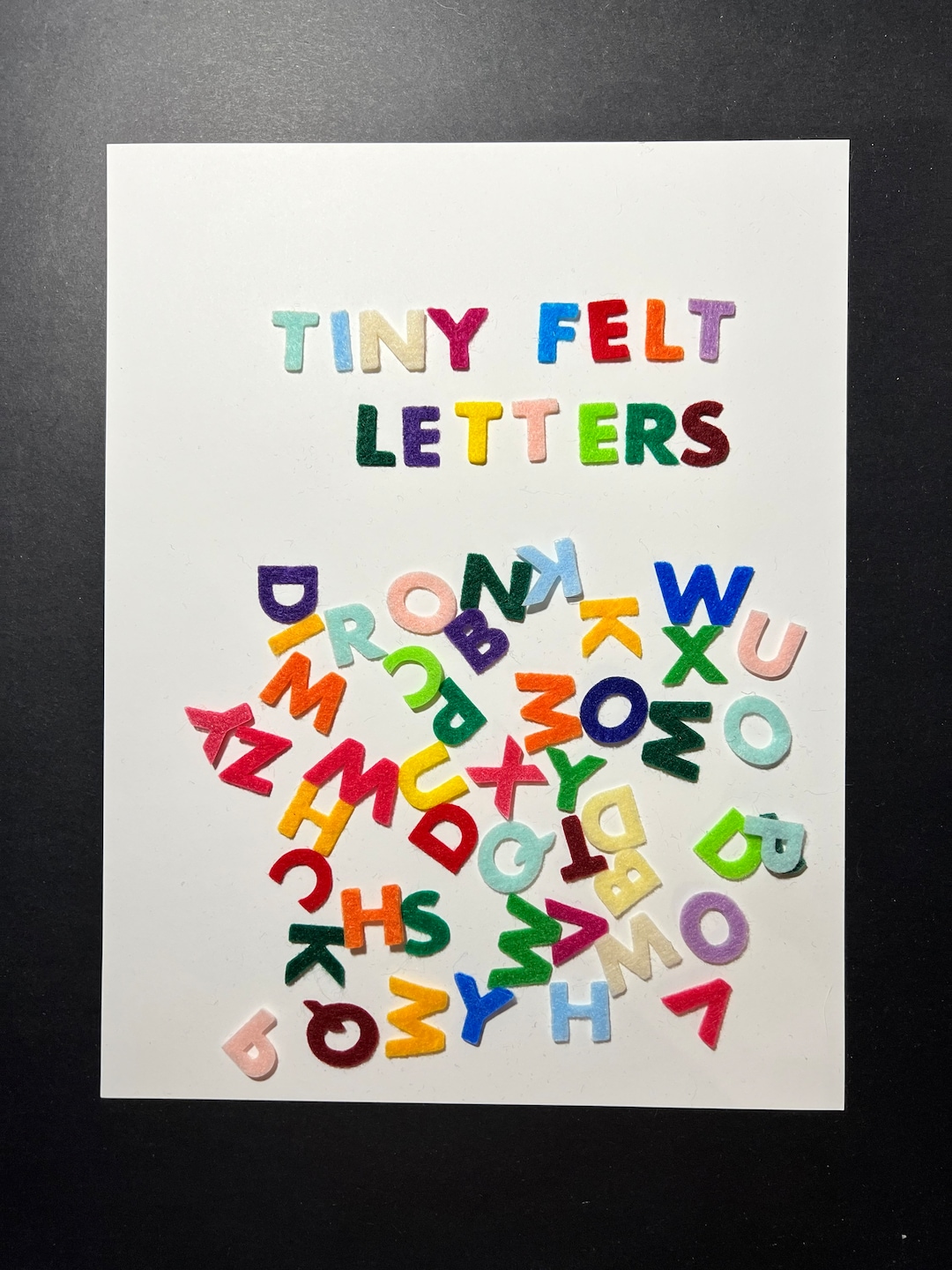 Iron on Felt, No Sew, 0.65 Upper Case Letters Tiny Letters Alphabet - Etsy