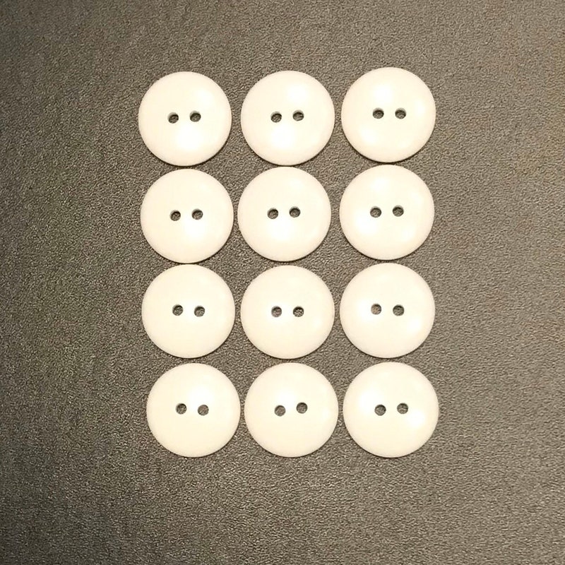 White Buttons - Etsy