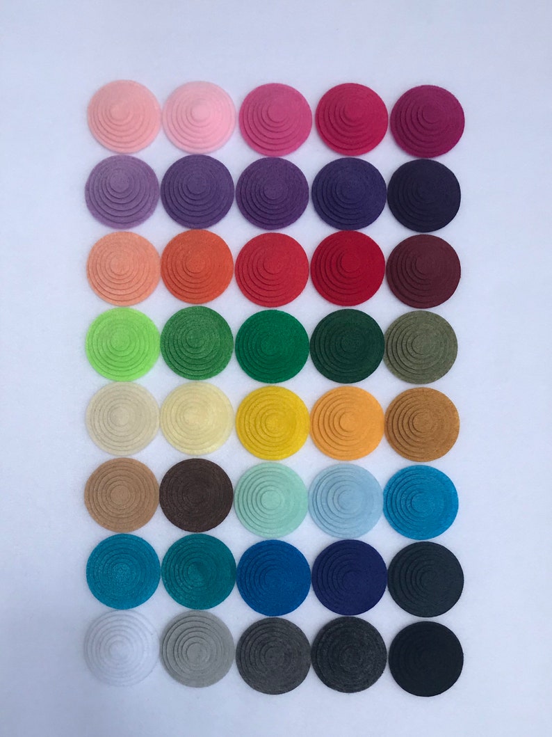 100 Die Cut Flowers, 3/4" Mini Felt Flowers in Multi Colors. - Etsy