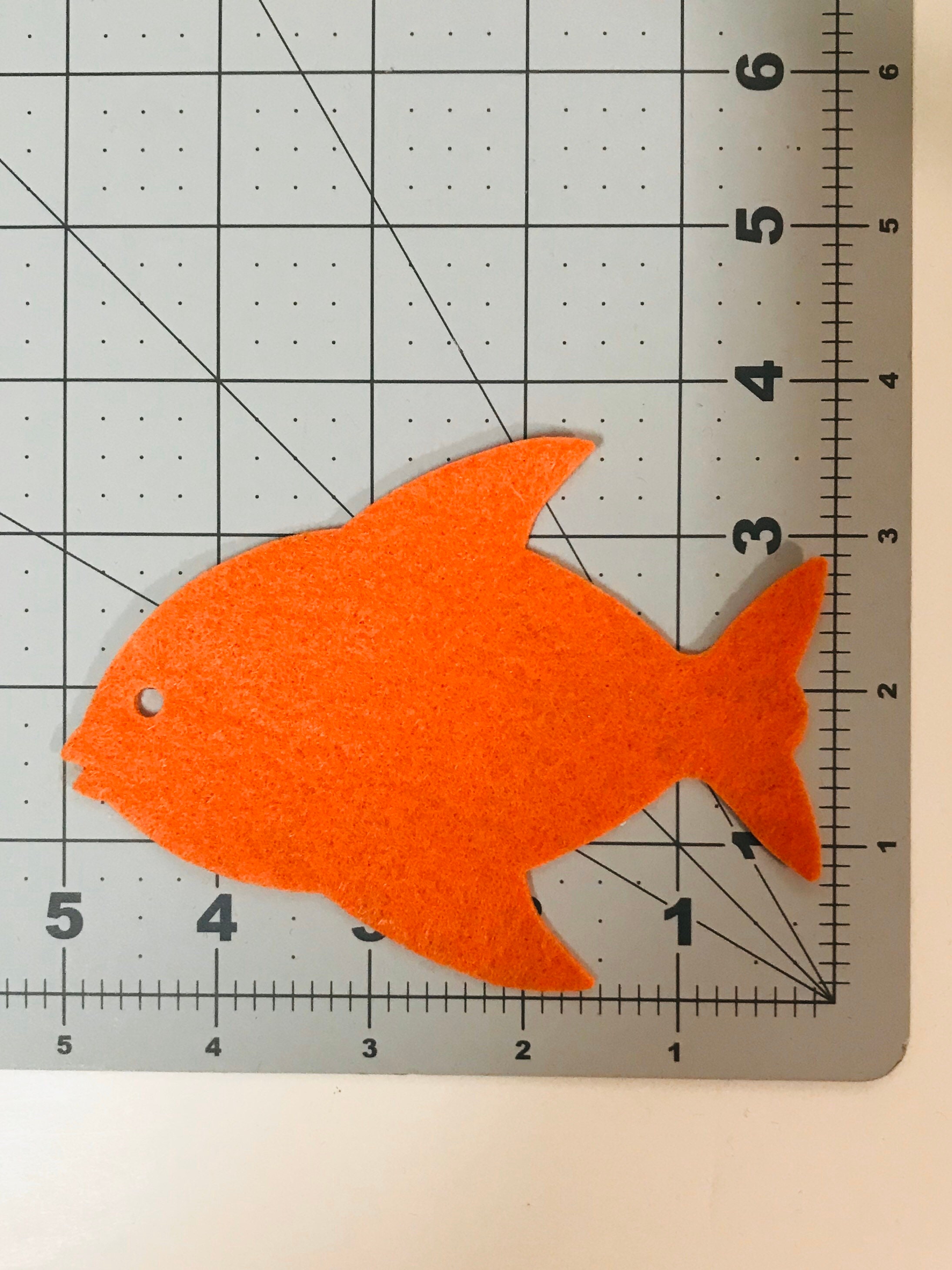 Large Felt Fish Die cut Felt Fish in Multi colors. 6 Primary | Etsy