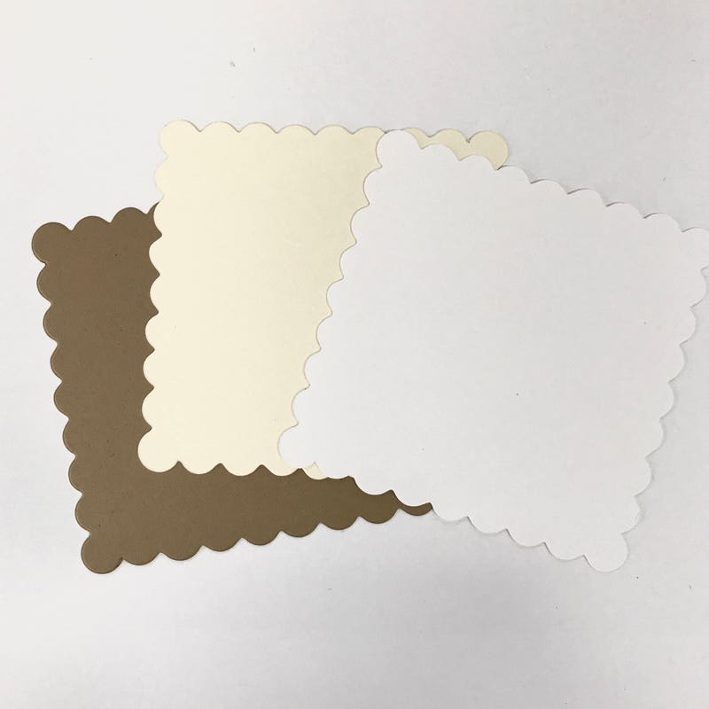 Scalloped Square - Etsy