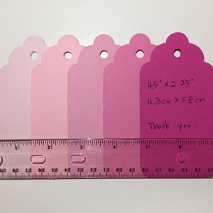 50 Extra Large Scalloped Tags 4.5 Inches X 2.25 Inches Tags, Wish Tree ...