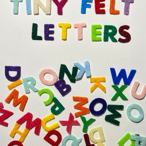 Iron - on Felt, No Sew, 0.65" Upper Case Letters Tiny Letters Alphabet ...