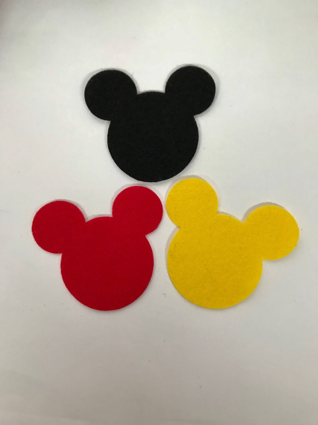 Die Cut Felt Mickey Mouse, 3 1/8 Inch X 2.75 Inch Eco Felt Made in USA ...