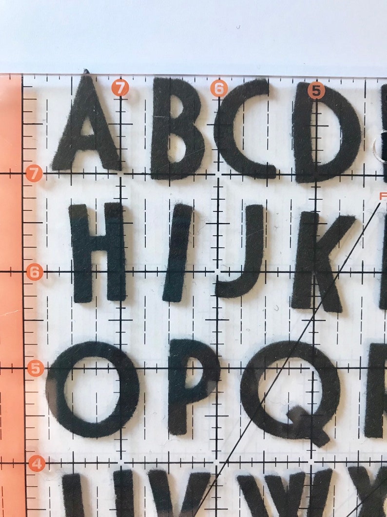 1 Inch Felt Letters Alphabets and Numbers Choose Your Color - Etsy