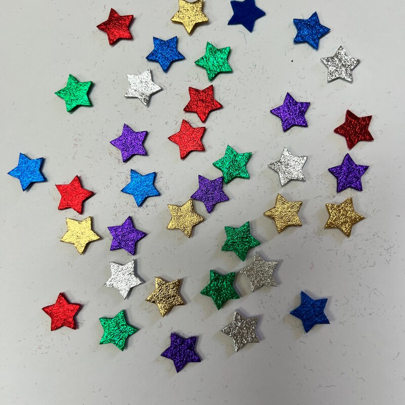 Metallic Stars - Etsy