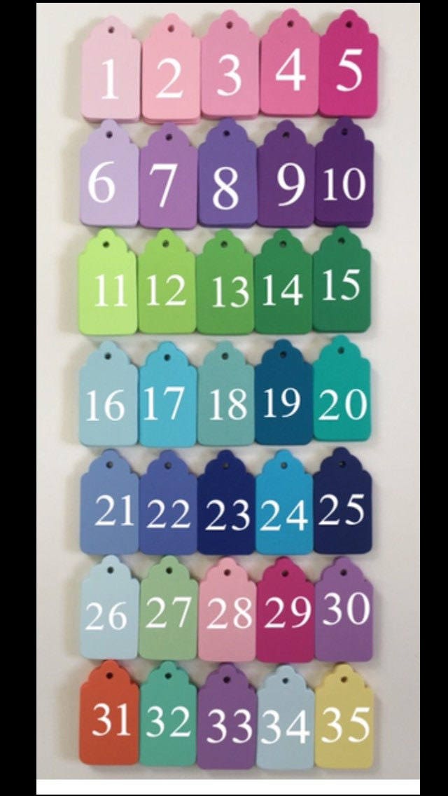 50 Die Cut Square Tags, 2.75" X 2.75" Rounded Square Tags, Choose Your ...