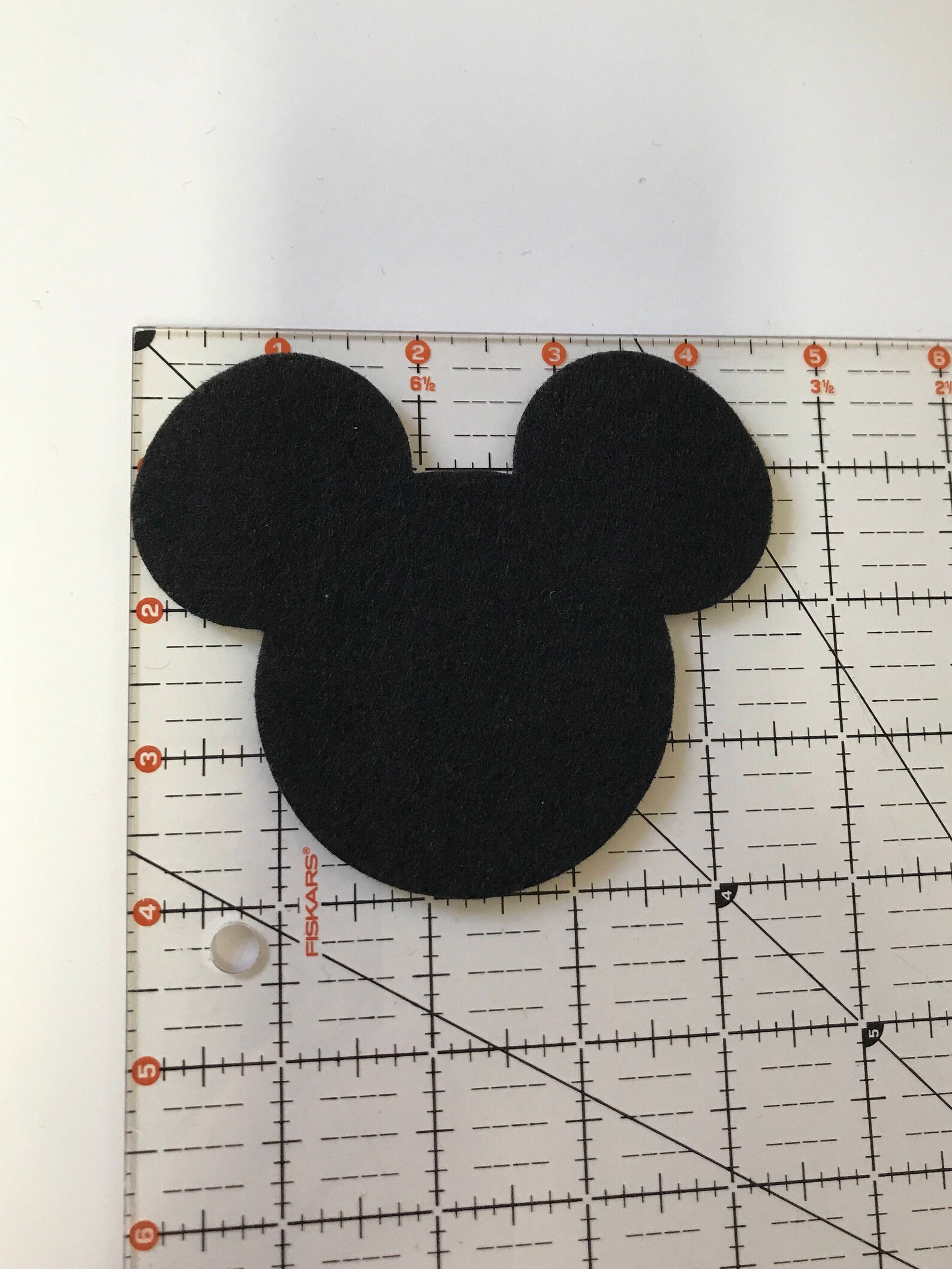 12 Large Felt Mickey Mouse, 4.5 Inch by 3.8 Inch Craft Supplies , Eco ...