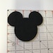 12 Large Felt Mickey Mouse, 4.5 Inch by 3.8 Inch Craft Supplies , Eco ...