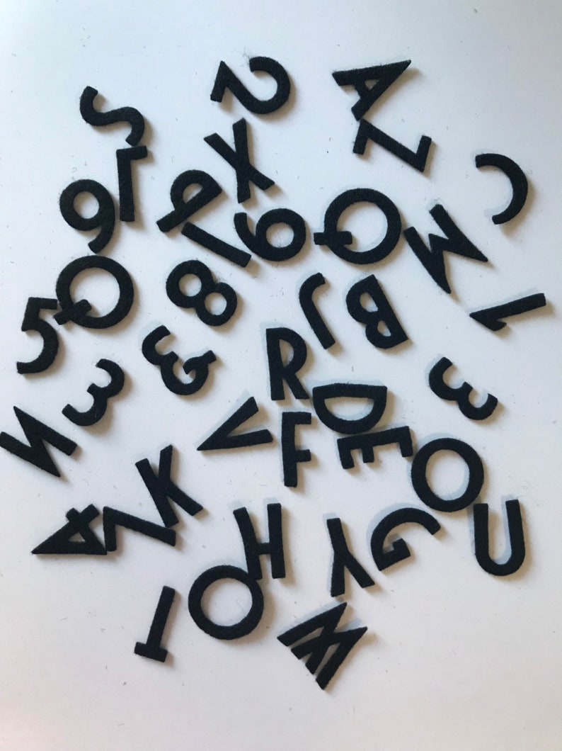 Adhesive Felt 1 Inch Felt Letters All Upper Case Alphabets - Etsy