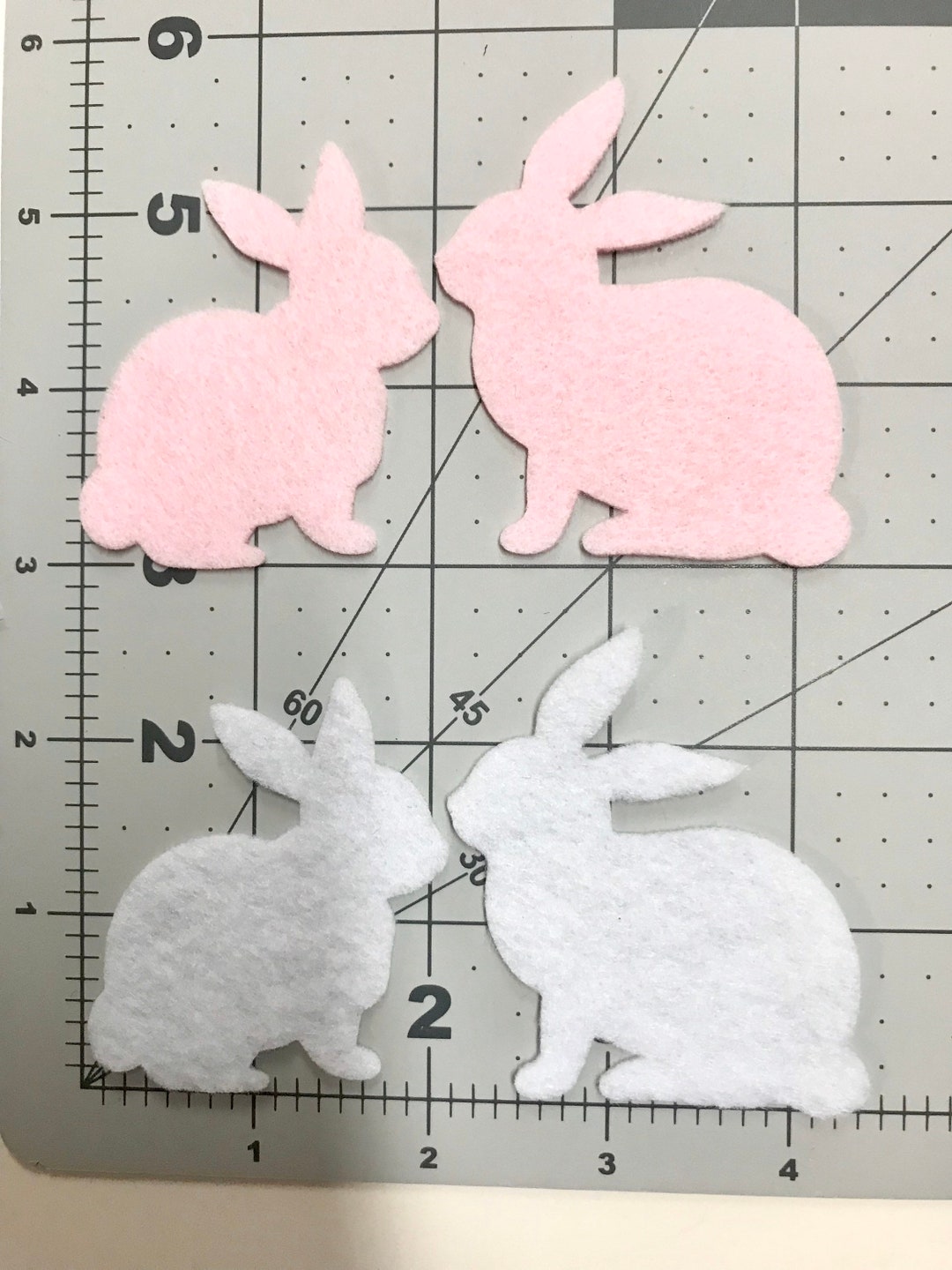 Die Cut Felt Bunny, Felt Bunnies, Easter Bunny, Felt Animals - Etsy
