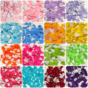 100 Adhesive Felt Hearts, 1/2 Felt Heart Stickers, Mini Hearts, Felt ...
