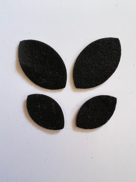 Alien Eyes Die Cuts Felt Oval Eyes Felt Ovals Foot Ball | Etsy