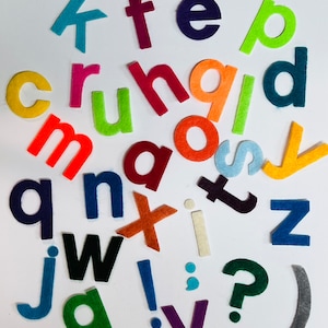 1.5 Inch Letters, Stiff Alphabet Uppercase and Lower Case, Numbers 0-9 ...