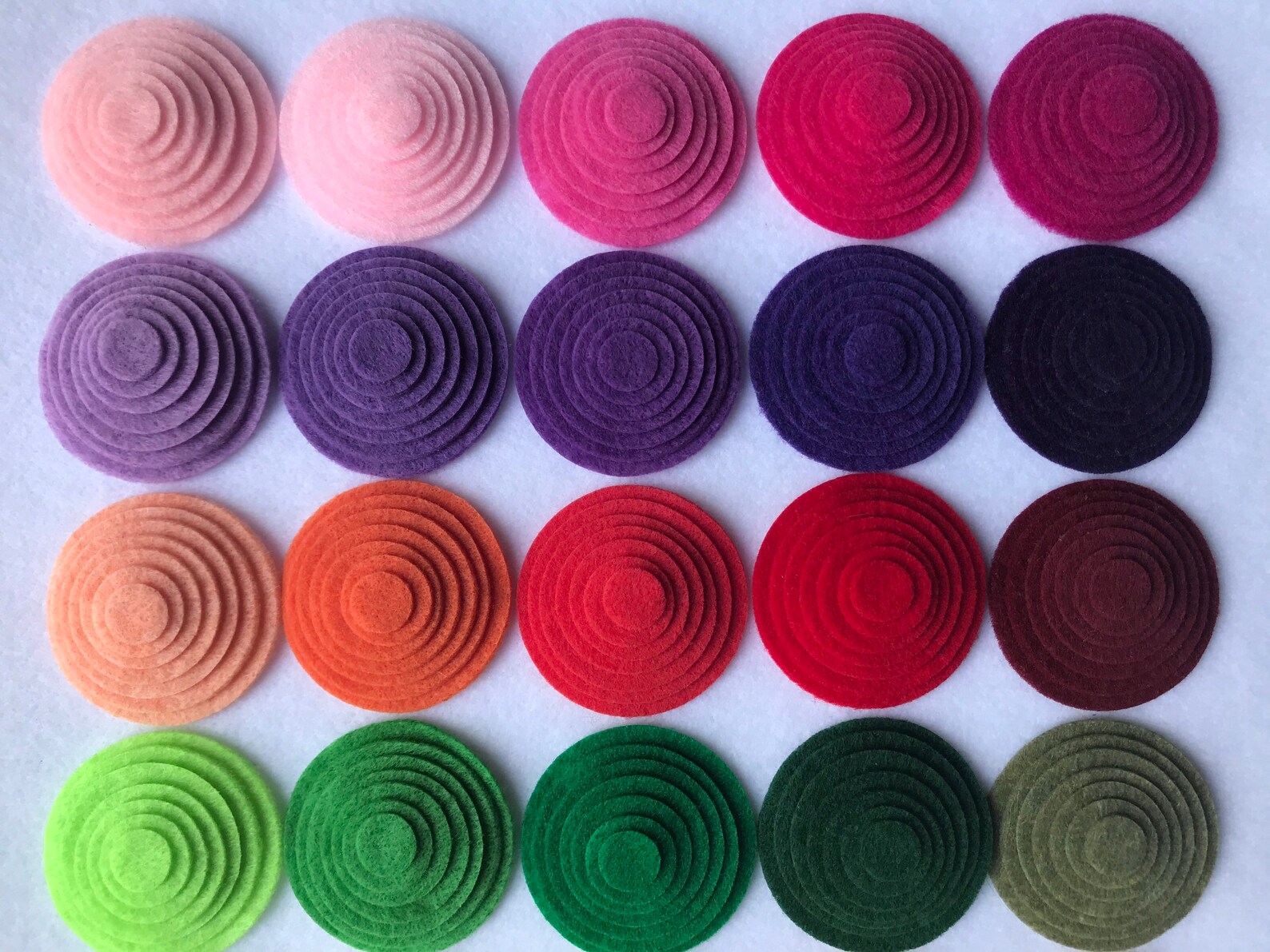 50 Die Cut Felt Ovals 3.5 X 1.4 Felt Bars | Etsy