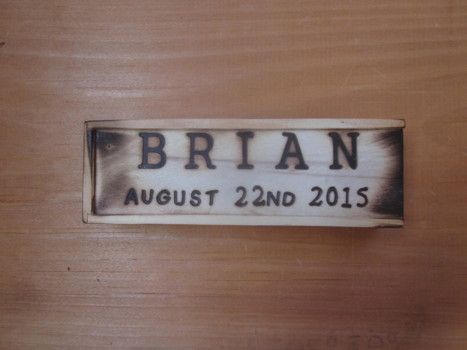 Domino Box With Date and Name. Wooden Box With Dominos Inside Custom ...