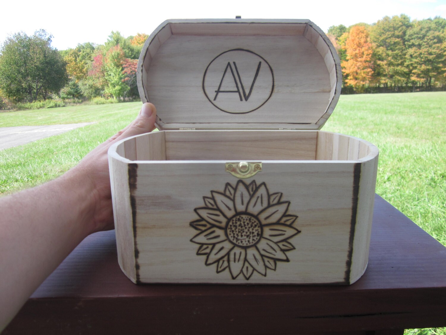 Wedding Logo and Flower Box Keepsake Box - Etsy