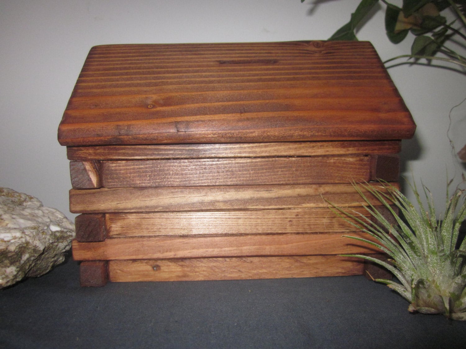 Handmade Wooden Log Cabin Bank - Etsy