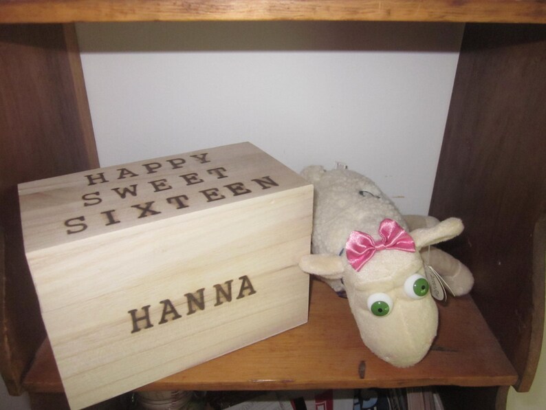 Personalized Happy Sweet Sixteen Box Keepsake. Personalize - Etsy