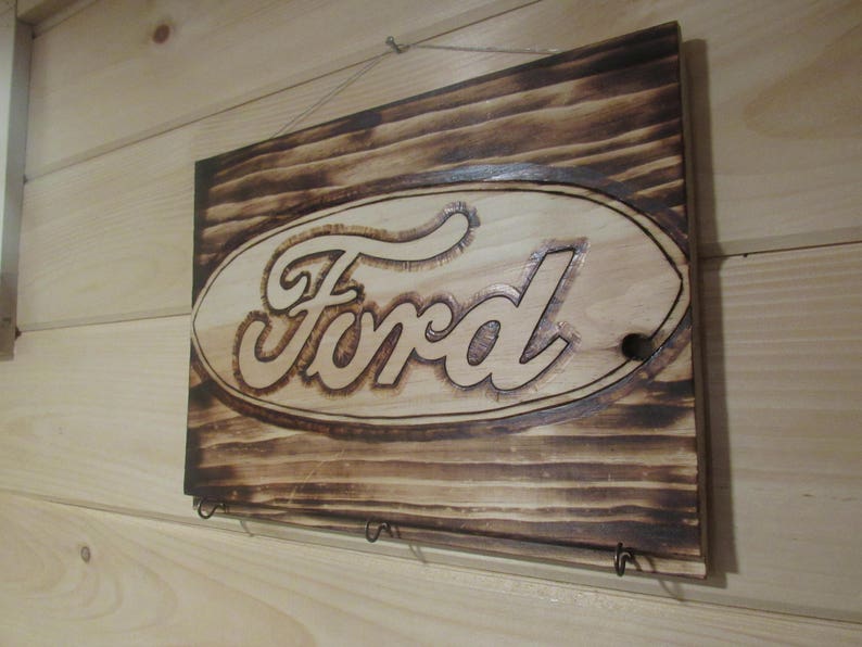 Ford. Name Sign. Woodburned Hanging Sign. Custom Request Available ...