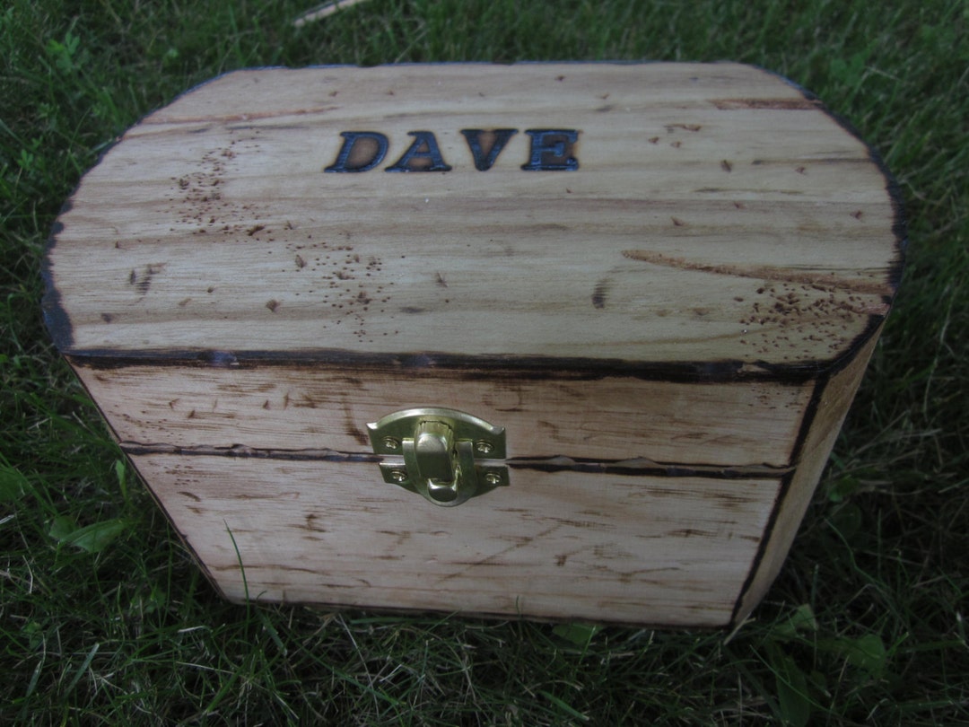 Personalized Pyrography Distressed Boxes. Grooms Man Wedding Party ...