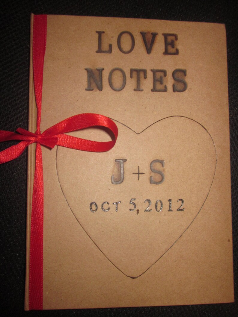 Personalized Wedding Memory/note Love Note Book. Journal - Etsy