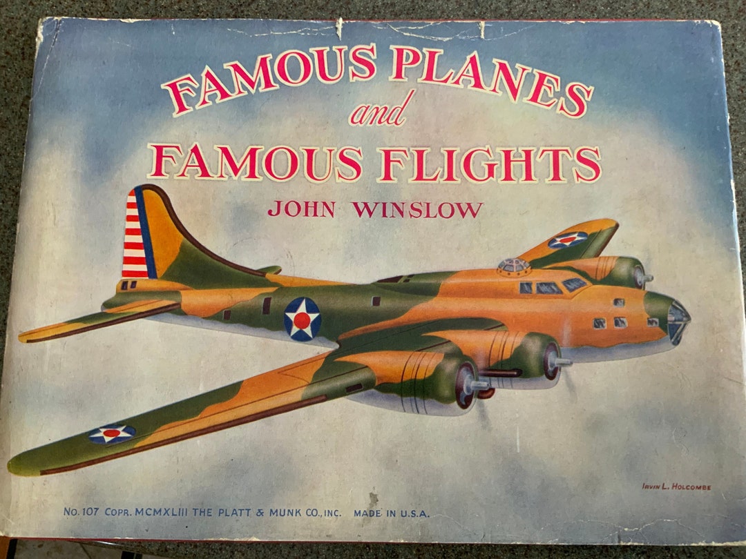 Famous Planes and Famous Flights Book With Illustrations - Etsy