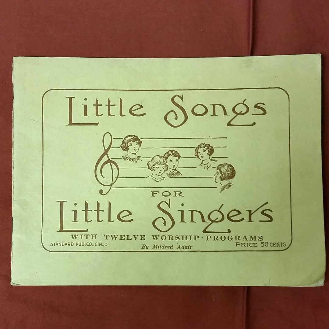 Vintage Choral Book "little Songs for Little Singers 1926 - Etsy