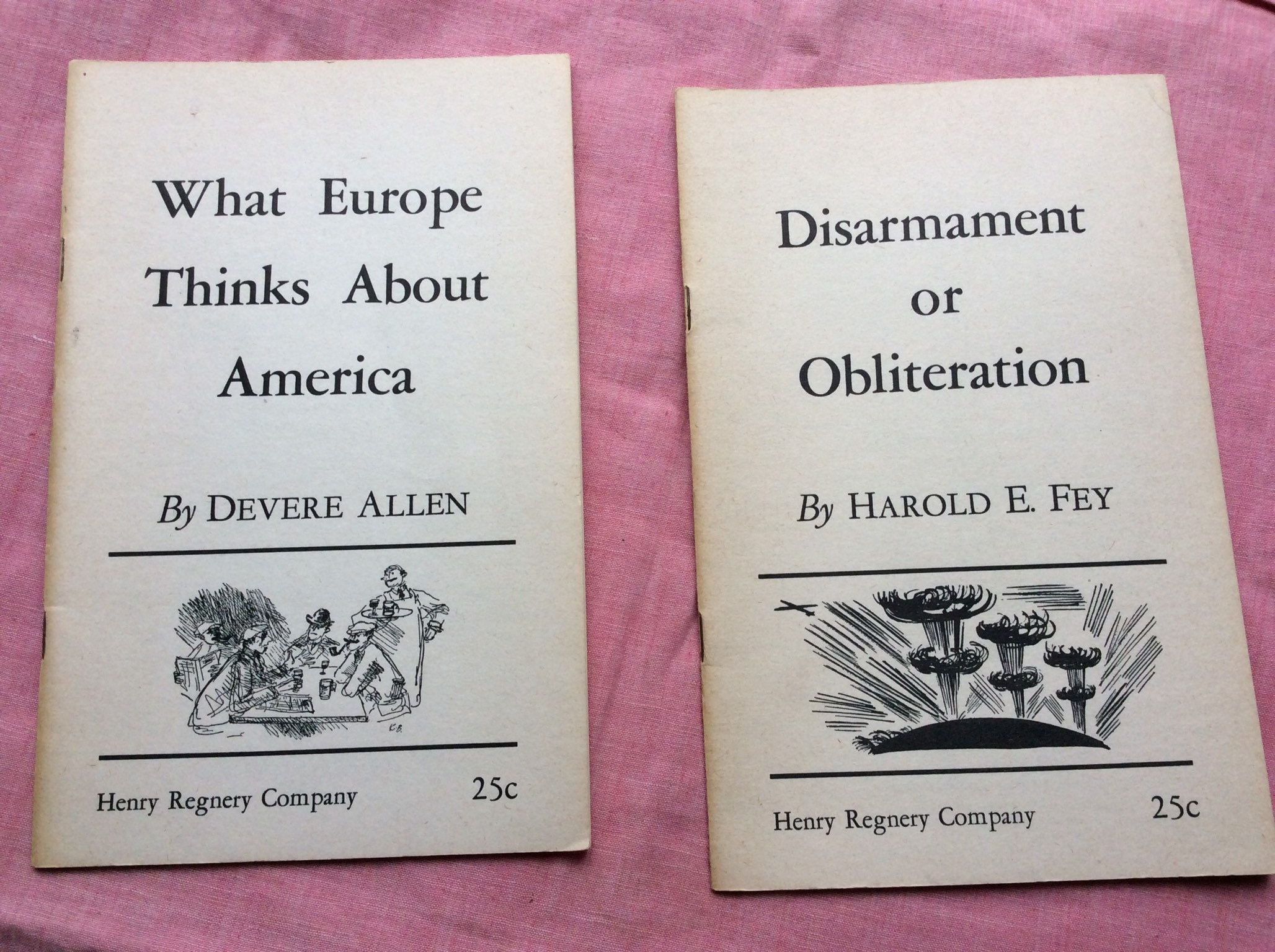 40's Vintage Political Pamphlet Set Disarmament or Obliteration ...