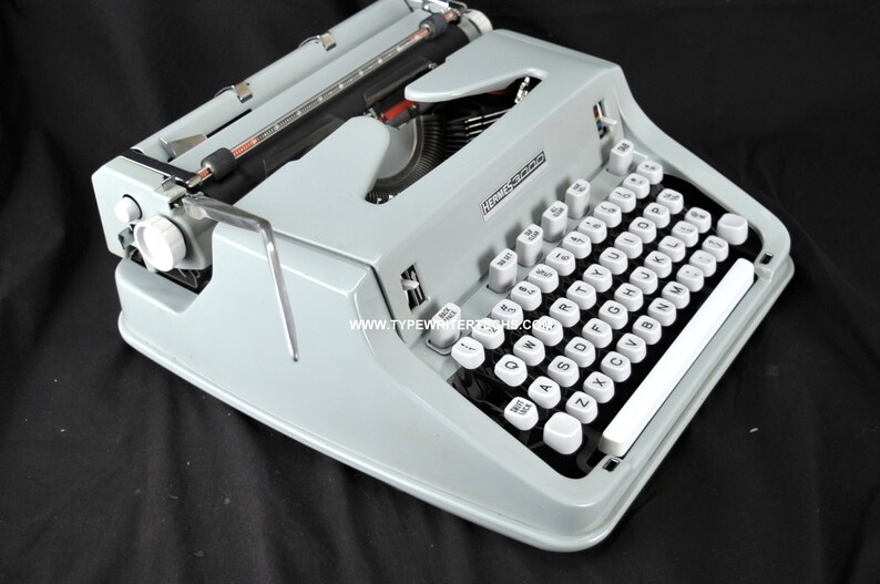 Professionally Restored 1970 Hermes 3000 Cursive Script Typewriter W ...