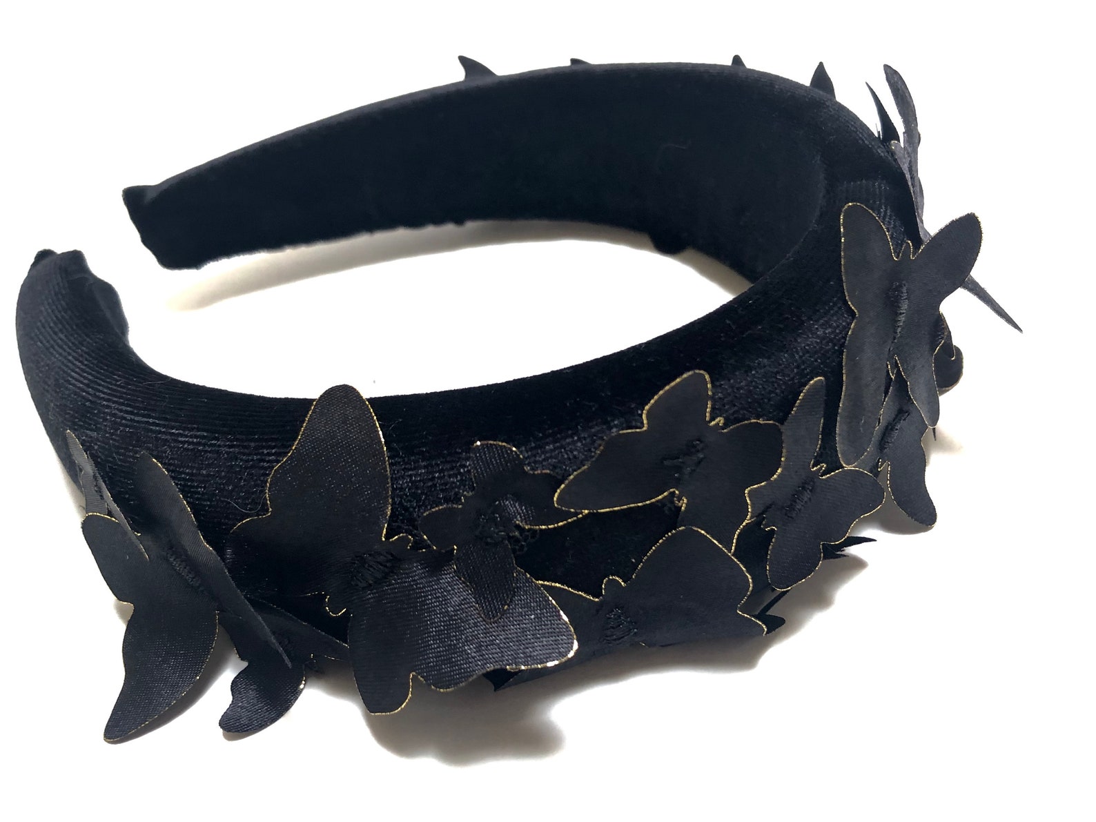 Black and White Butterfly Headband Butterfly Crown Butterfly - Etsy