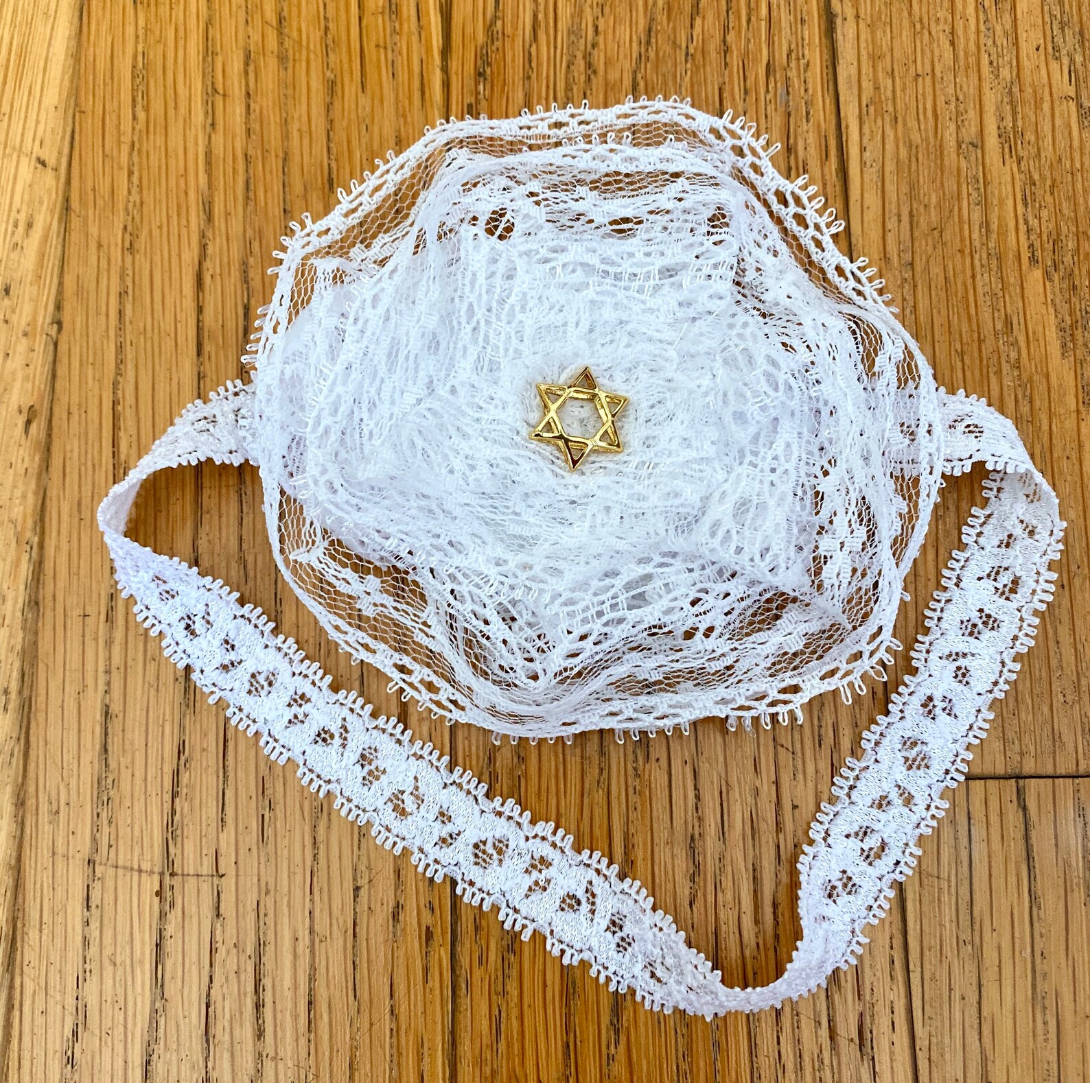 White Lace Baby Yarmulke Baby Naming Kippah Jewish Baby Girl | Etsy