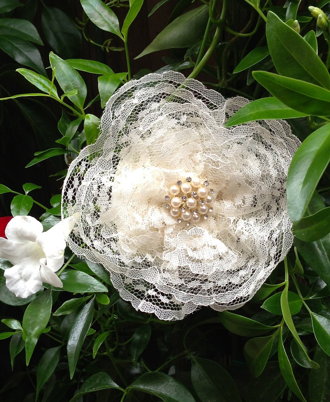 Pearl and Ivory Lace Kippah, Womens Kippot, Shabbat Kippa, Girl's Bat ...