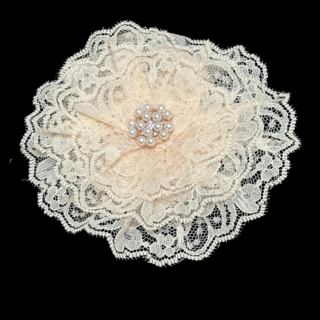 Pearl and Ivory Lace Kippah, Womens Kippot, Shabbat Kippa, Girl's Bat ...