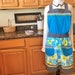 Patsy Turquoise Flower Full Apron Adult One Size - Etsy