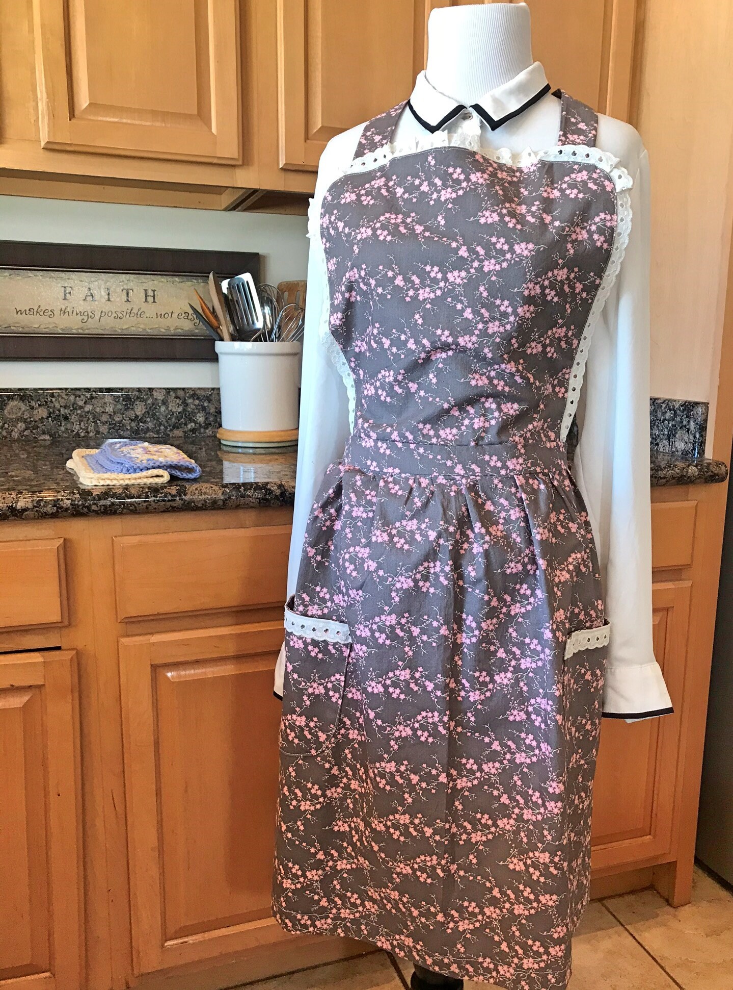 Patsy Cherry Blossom Full Apron Adult One Size - Etsy