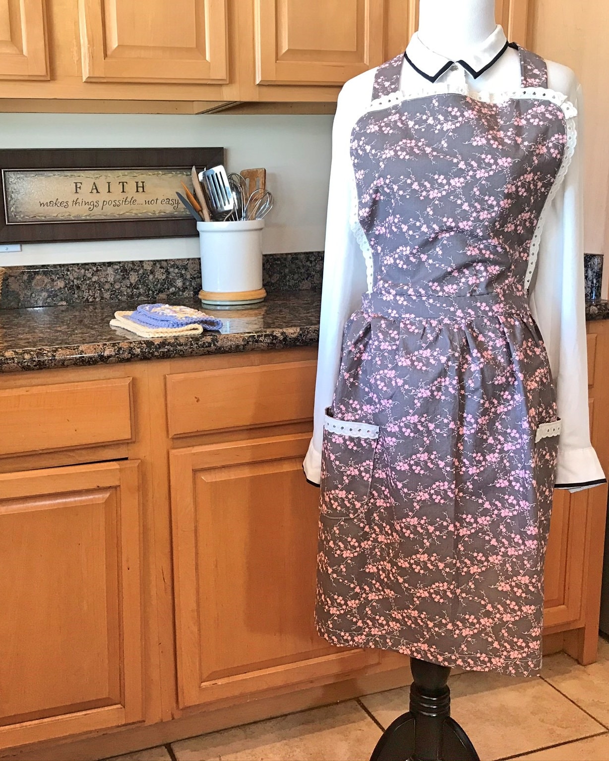 Patsy Cherry Blossom Full Apron Adult One Size - Etsy