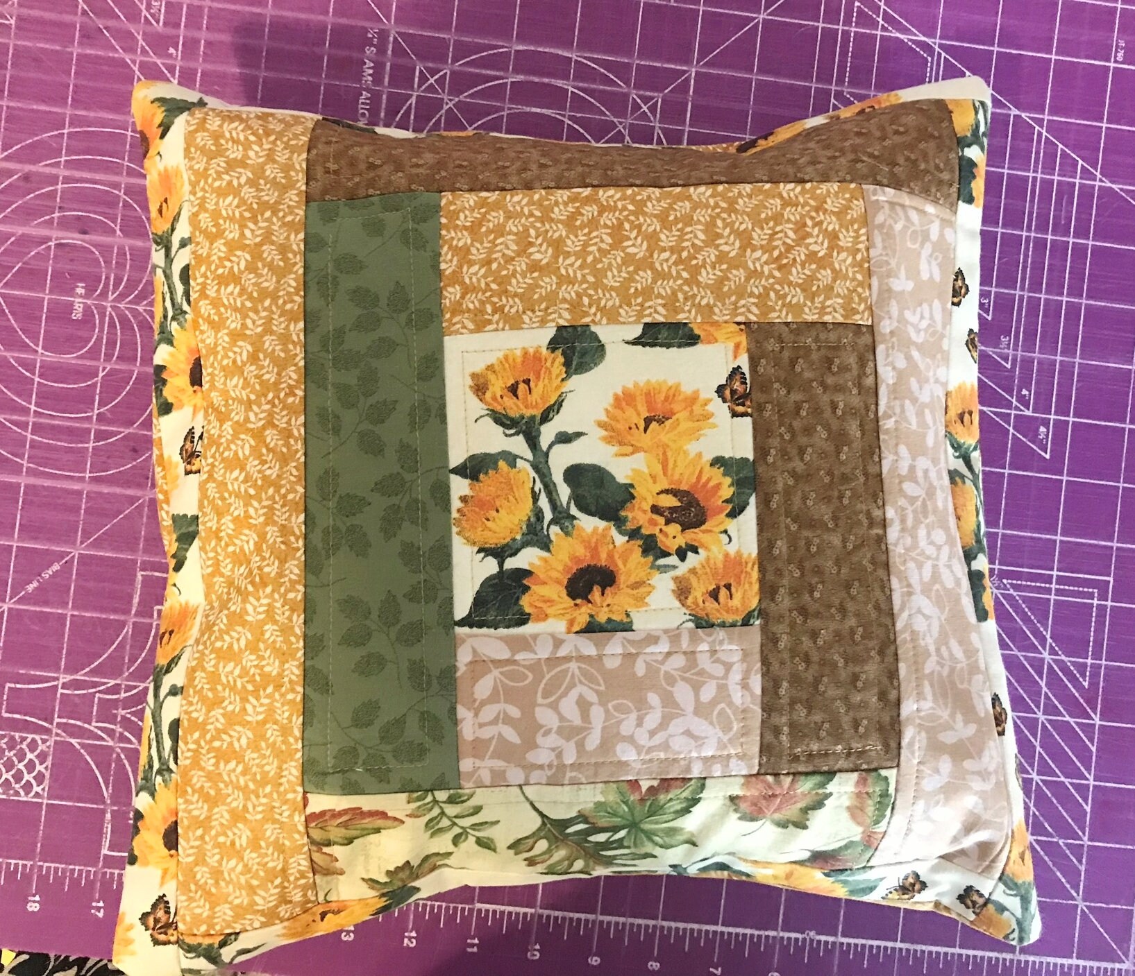 DIGITAL PATTERN - Quilt as You Go Pillow Cover 12" or 14" - Etsy