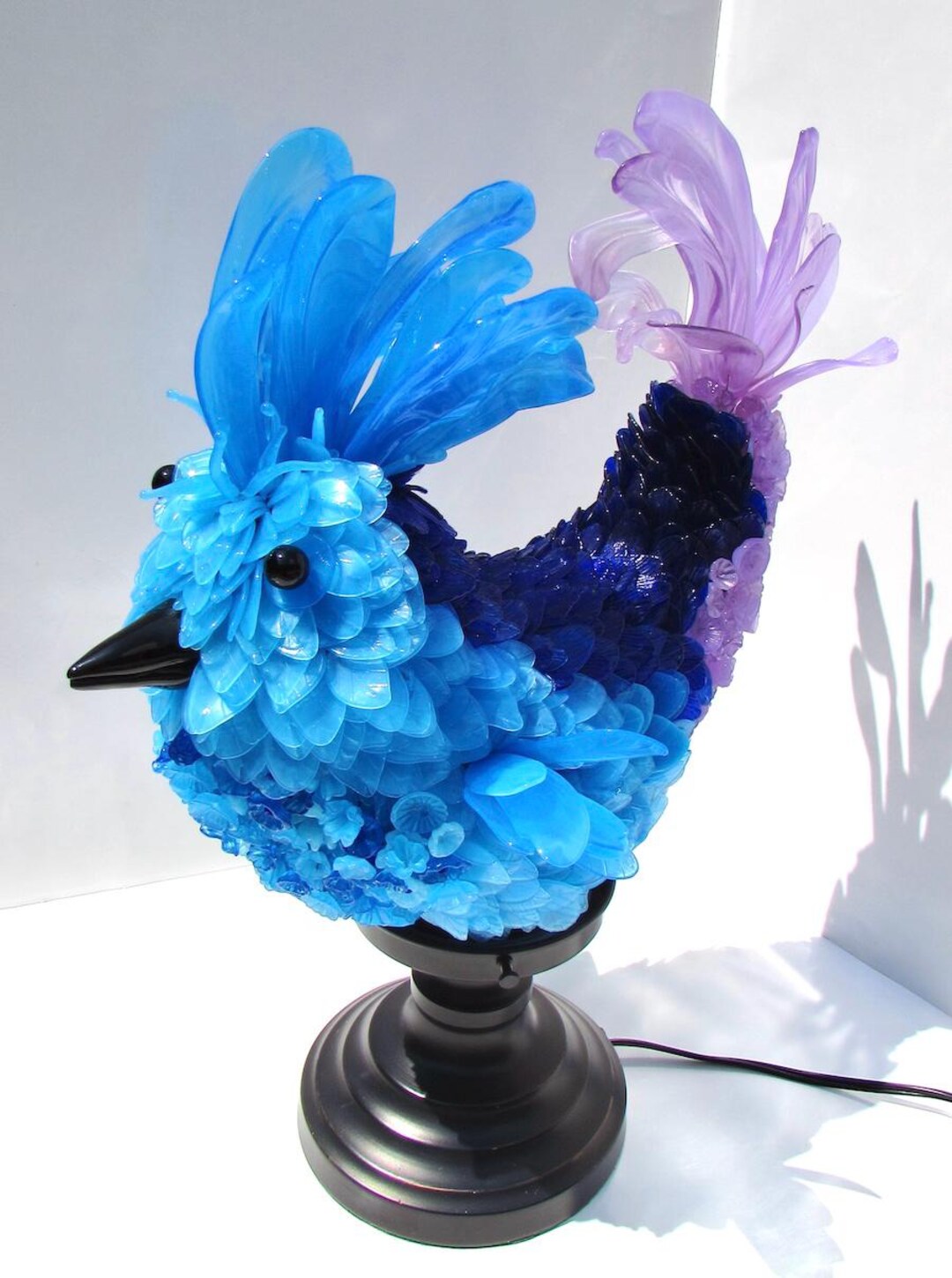 Blue Bird Lamp - Etsy