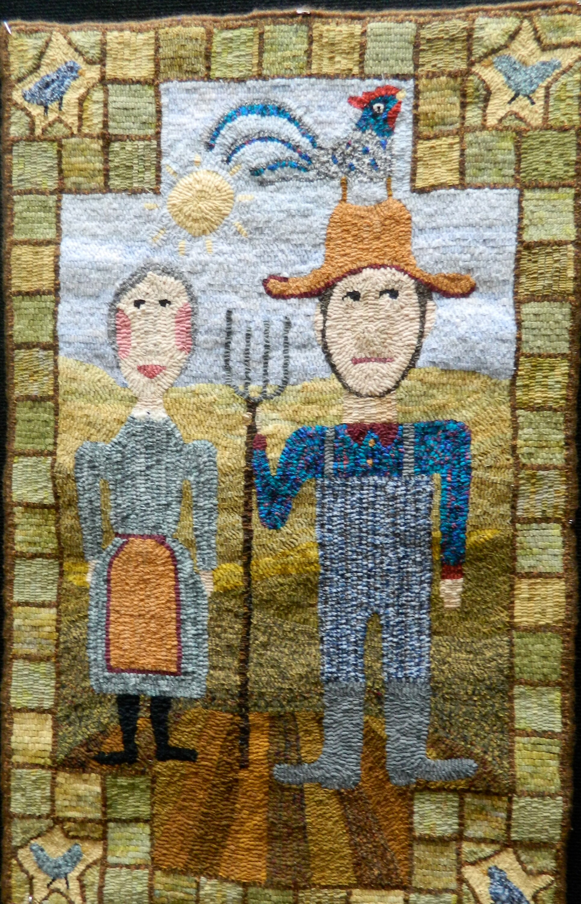 Ma & Pa Vermont Folk Rugs Rug Hooking Pattern on Linen - Etsy