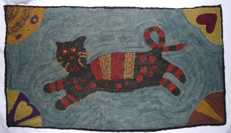 Leaping Cat Rug Hooking Kit - Etsy