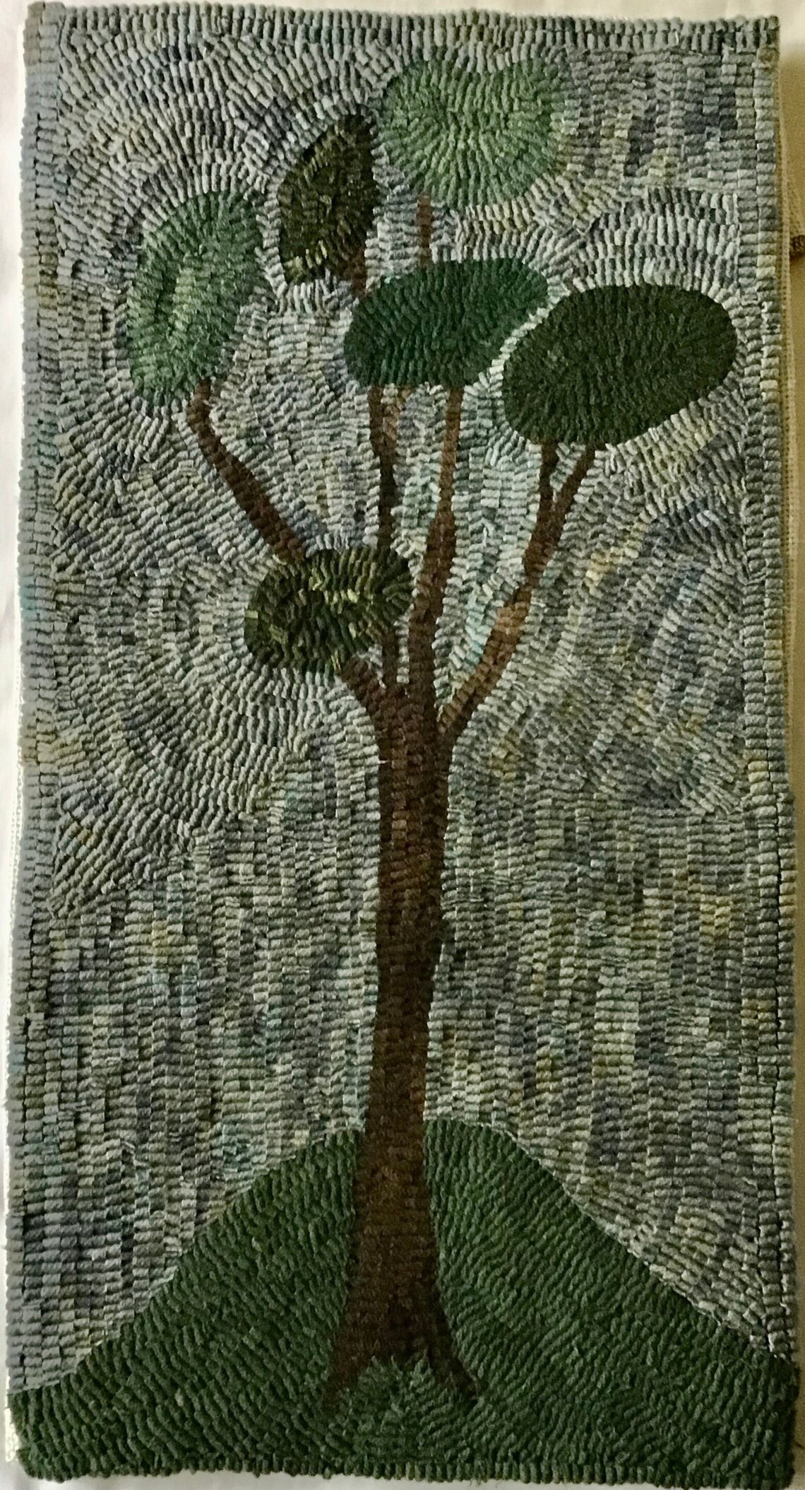 Tree on Hill Rug Hooking Kit - Etsy