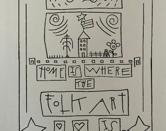 Flower Power Vermont Folk Rugs Rug Hooking Pattern on Linen - Etsy