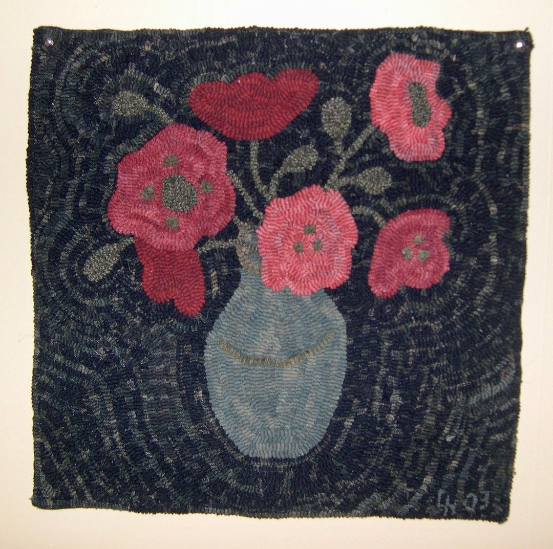 Poppies Rug Hooking Kit - Etsy
