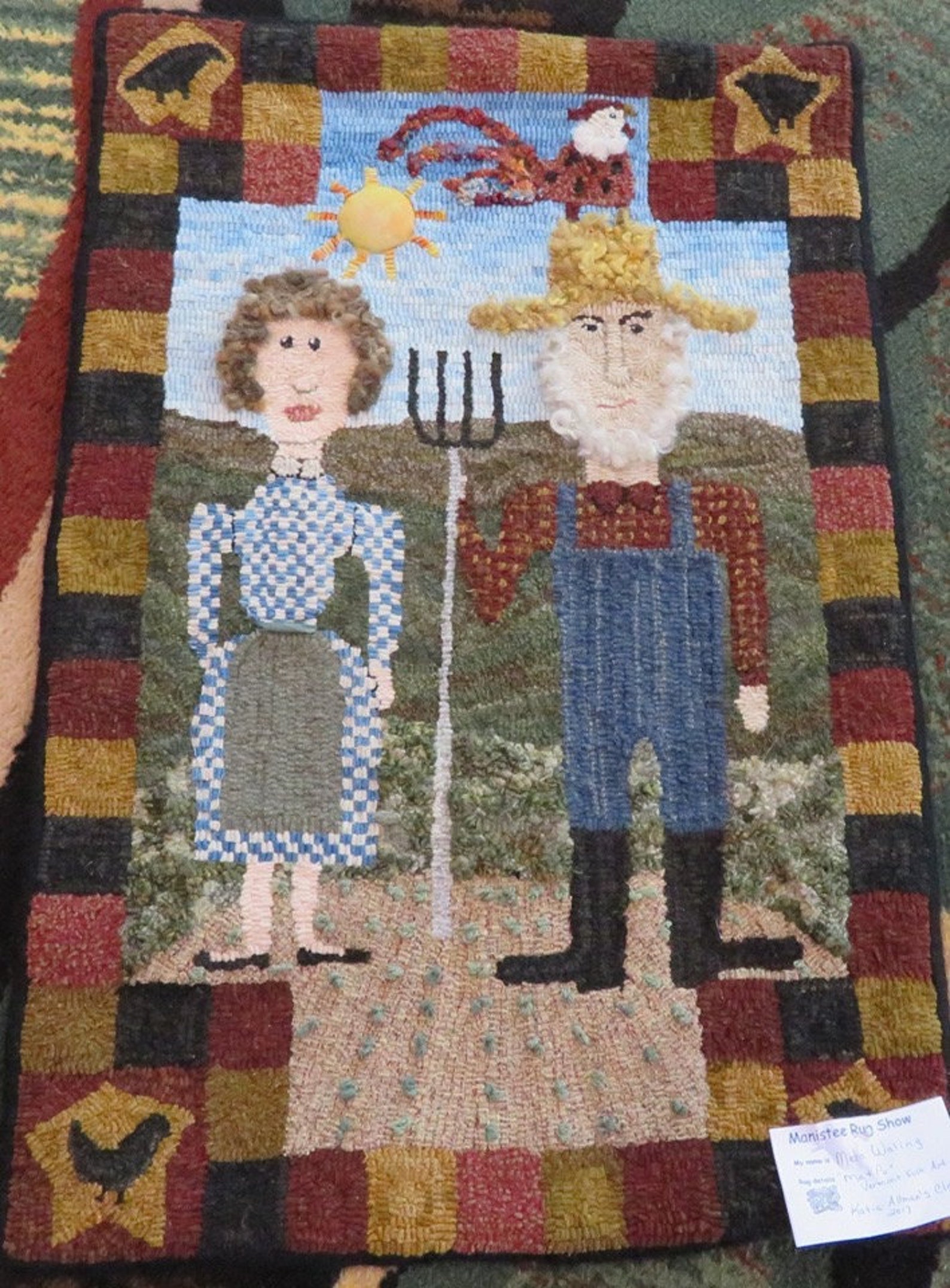 Ma & Pa Vermont Folk Rugs Rug Hooking Pattern on Linen - Etsy