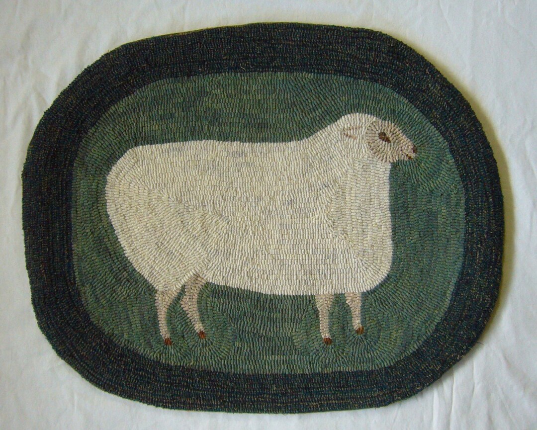 Oval Sheep Rug Hooking Kit - Etsy